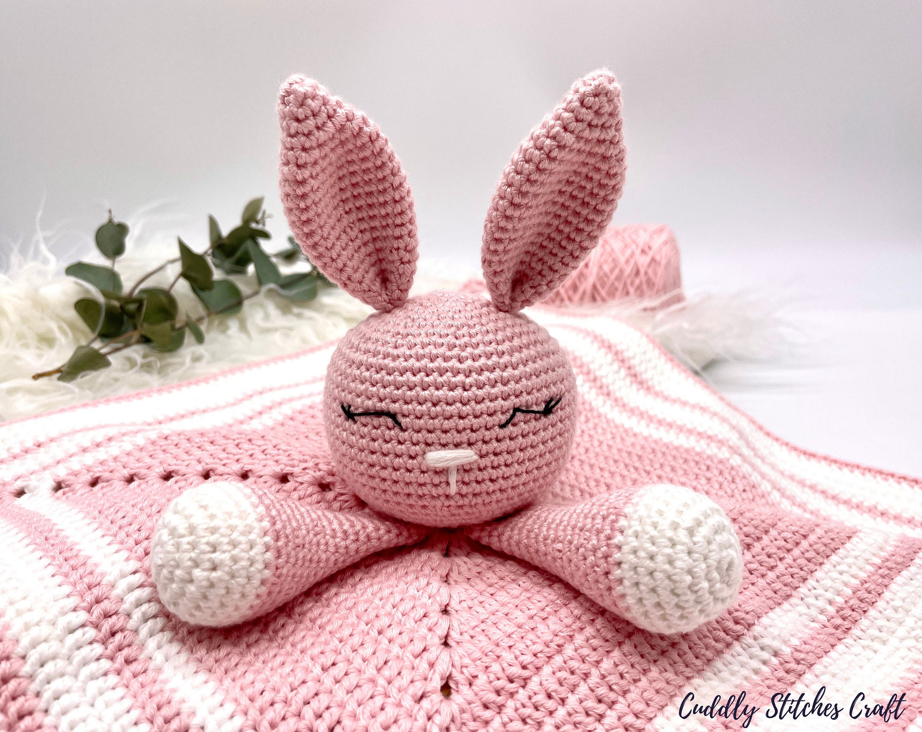 Bunny Crochet Lovey Pattern Crochet Lovey Blanket Crochet - Etsy
