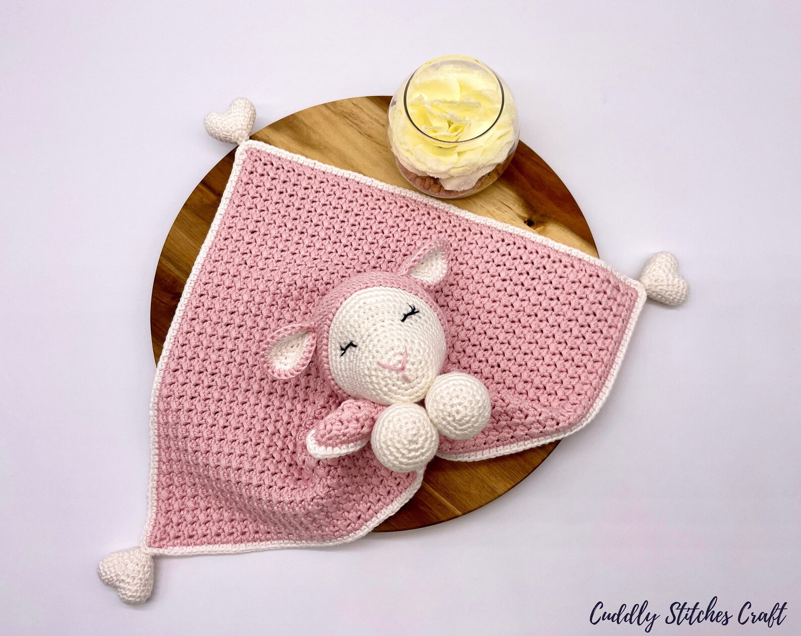 Lamb Crochet Lovey Pattern Crochet Lovey Blanket Crochet - Etsy