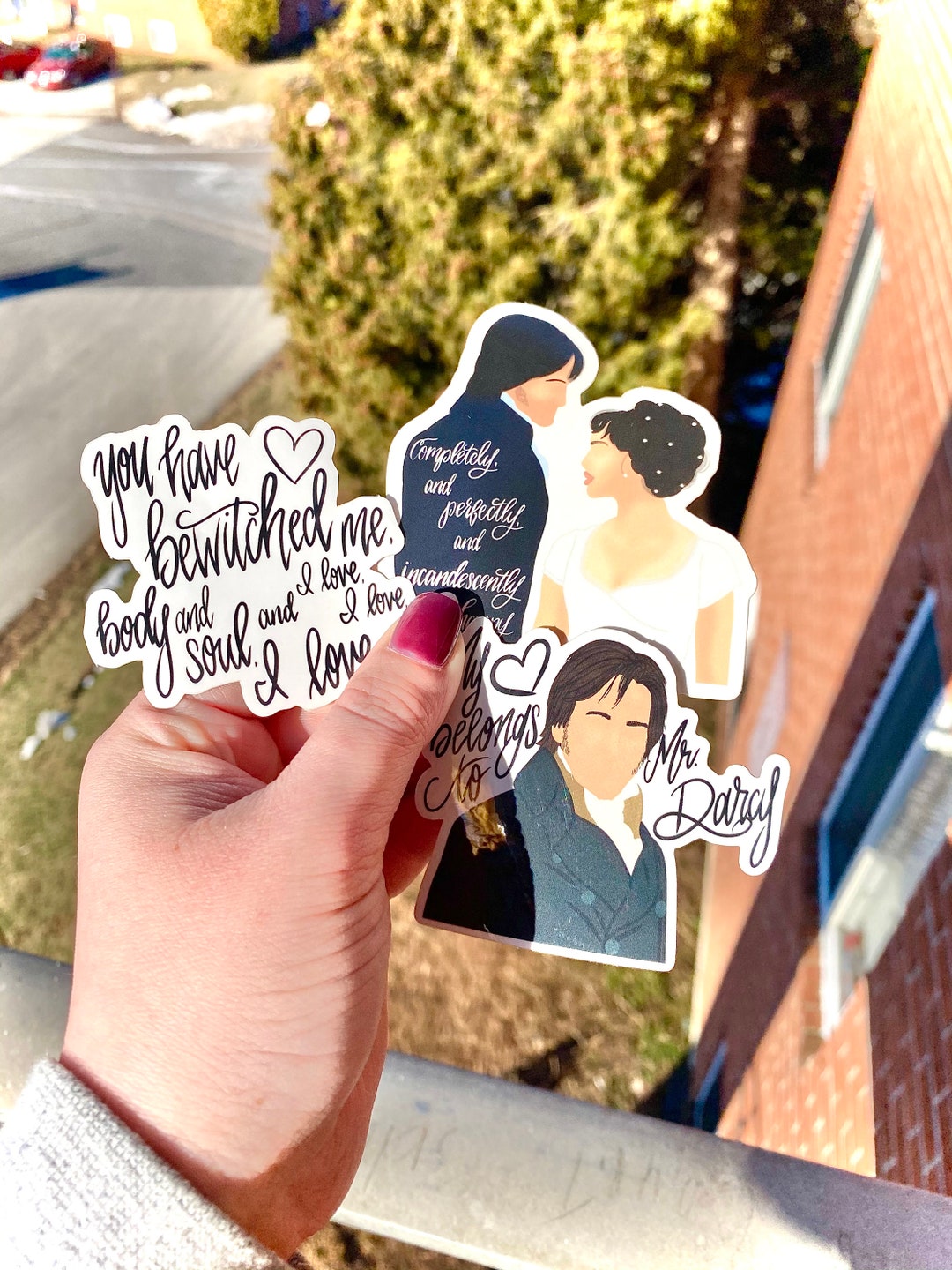 Pride and Prejudice Sticker Pack / Waterproof Vinyl Sticker / Pride and ...