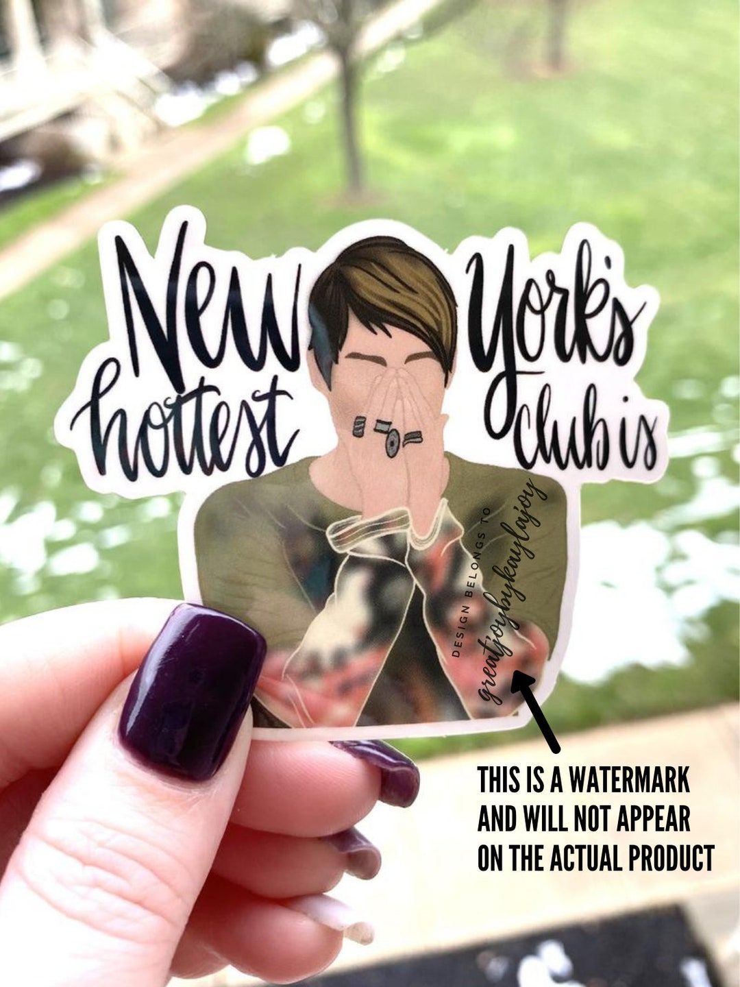 New Yorks Hottest Club Is, Stefan / Waterproof, Vinyl Sticker inspired ...