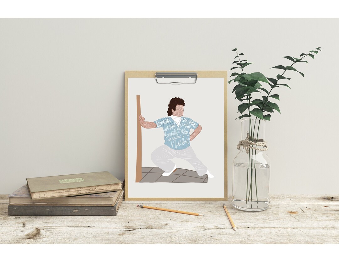 Beneath the Man / Inspired by Nacho Libre / Wall Art / 8x10 or 5x7 ...