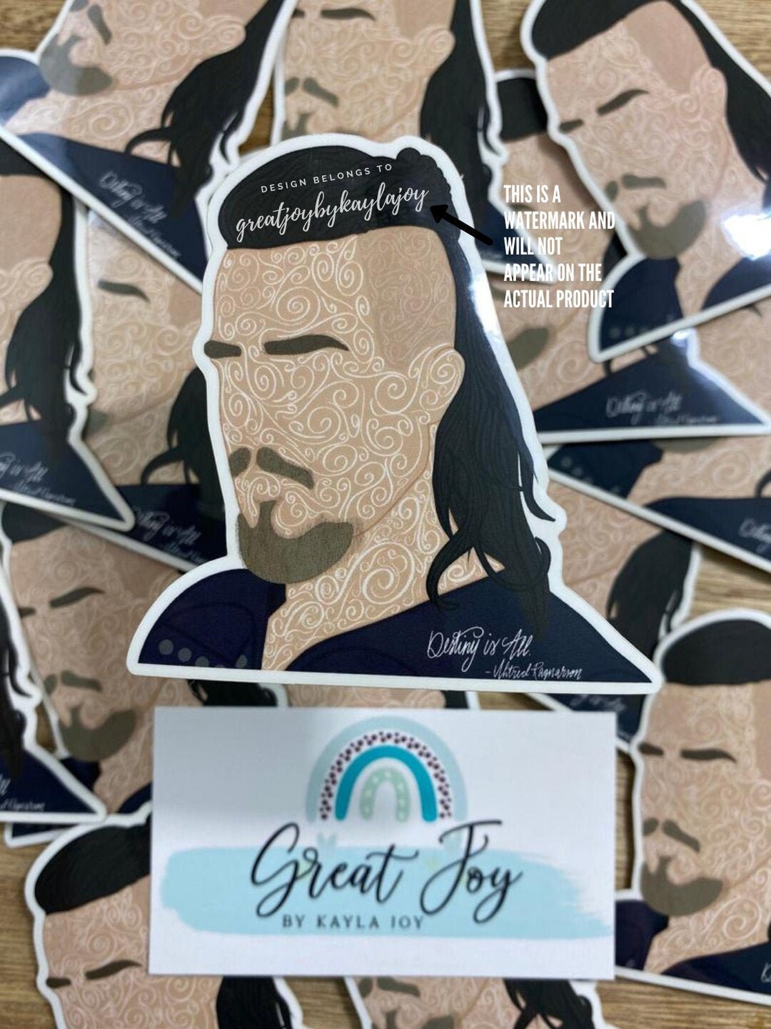 Destiny is All Uhtred Ragnarson / Waterproof, Vinyl Sticker inspired by ...