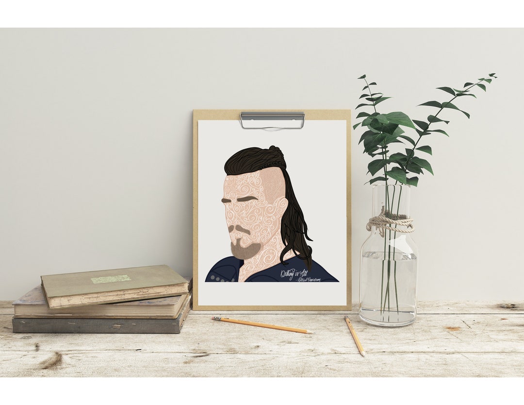Uhtred Ragnarson / Art Print / Inspired by the Last Kingdom / Wall Art ...