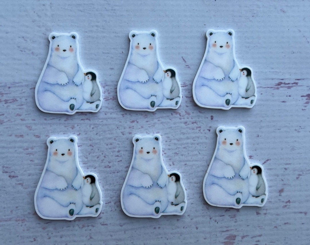Polar Bear Planar Resin ,arctic Animals Planar Resin ,winter Polar Bear ...