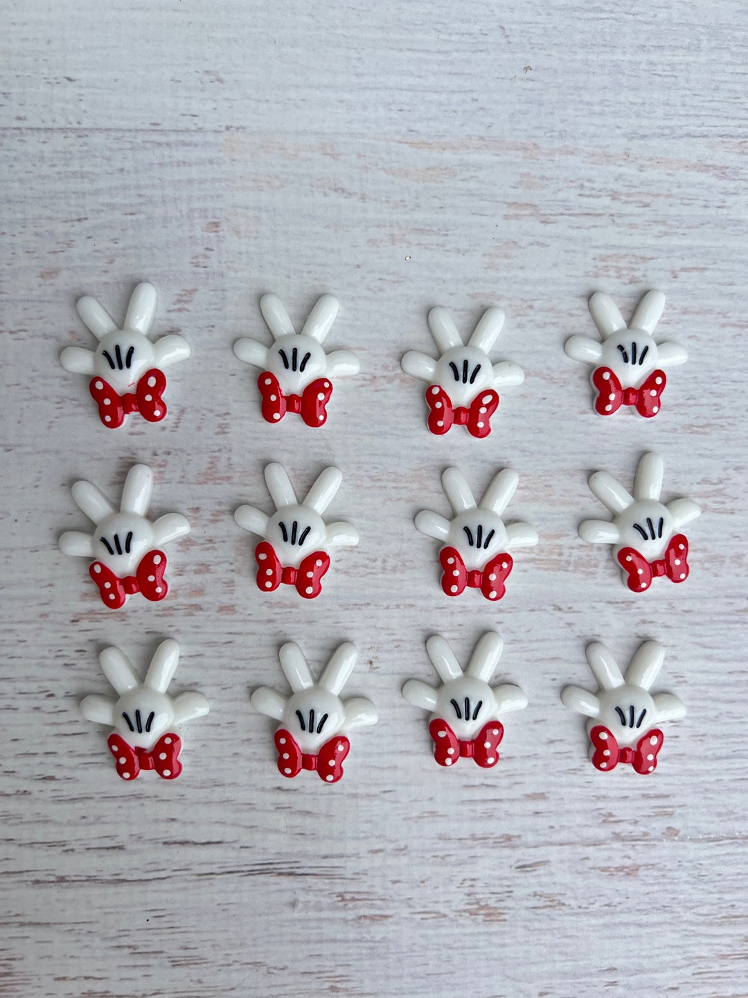 Mickey Mouse Resin Flatback ,mickey Mouse Cabochon, Mickey Mouse Hand ...