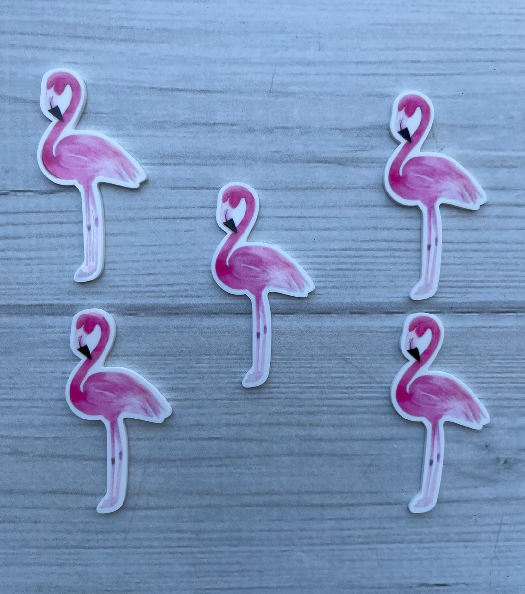 5 Pieces Flamingo Day Planar Resin,flamingo Cabochon ,flamingo Flat ...