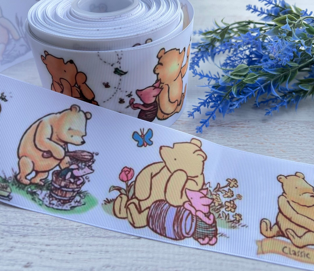 7/8” 1 1/2” 3" Classic Winnie the Pooh Grosgrain Ribbon :3 Yards Ribbon ...