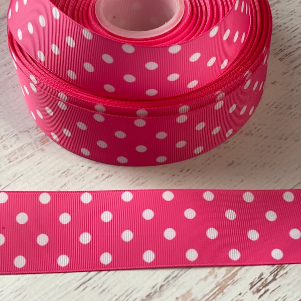 Hot Pink Polka Dot - Etsy
