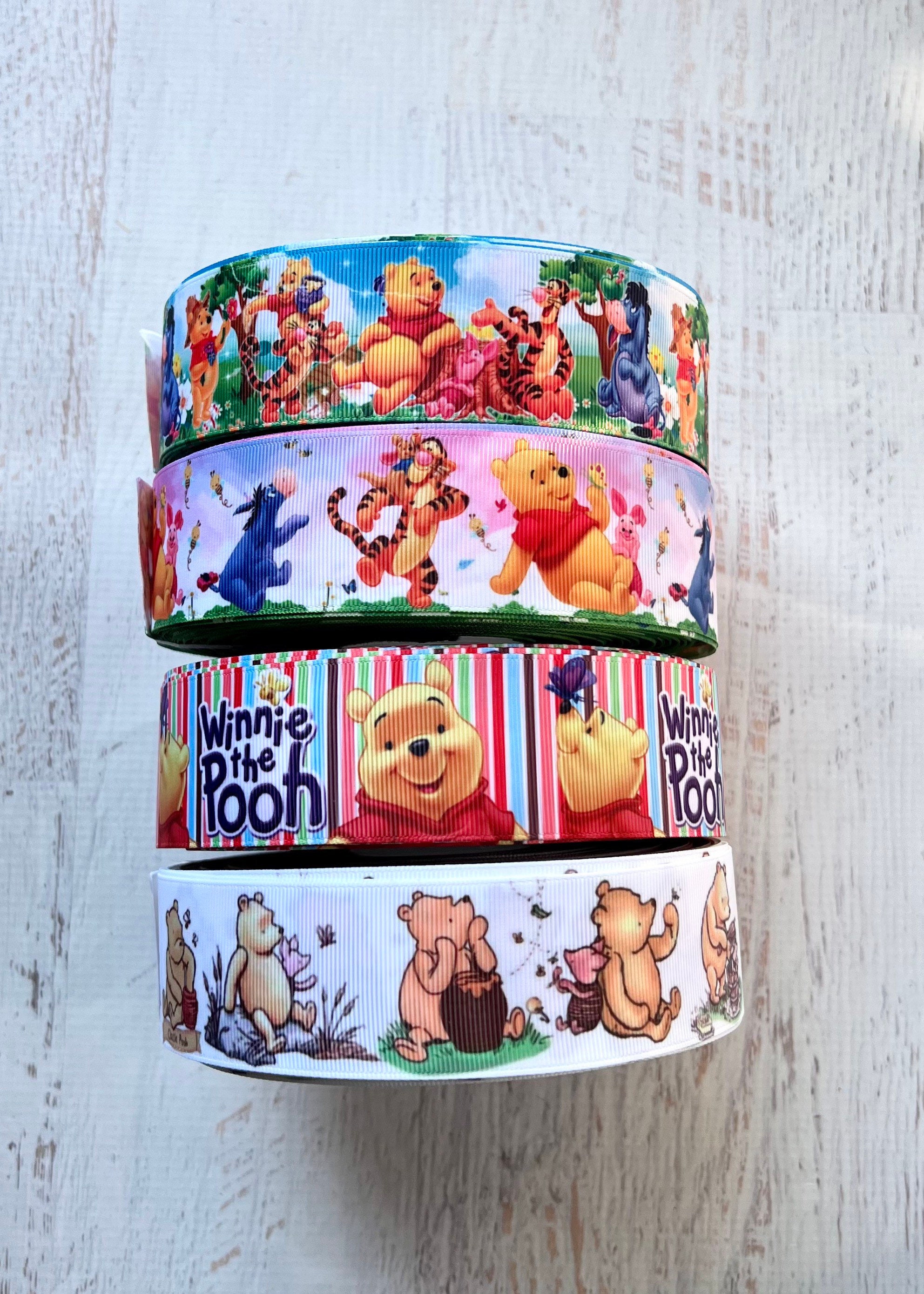 1 1/2” Winnie the Pooh Grosgrain Ribbon 3 Yards Winnie the Pooh Classic ...