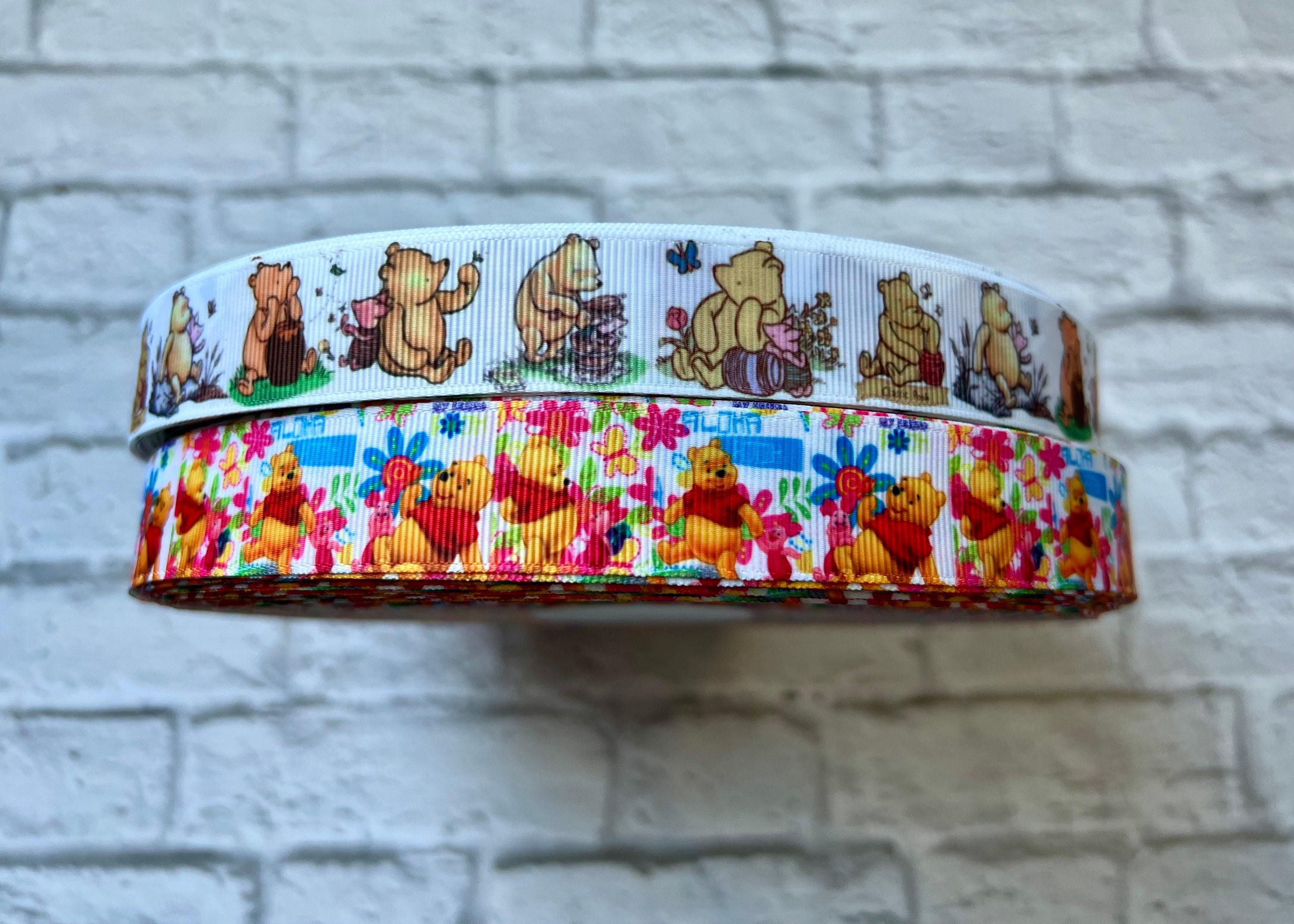 7/8 Winnie the Pooh Grosgrain Ribbon 3 Yards Ribbon Winnie | Etsy