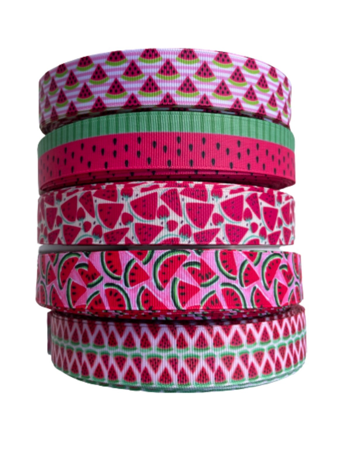 7/8 Watermelon Grosgrain Ribbon Pink Watermelon Ribbon | Etsy