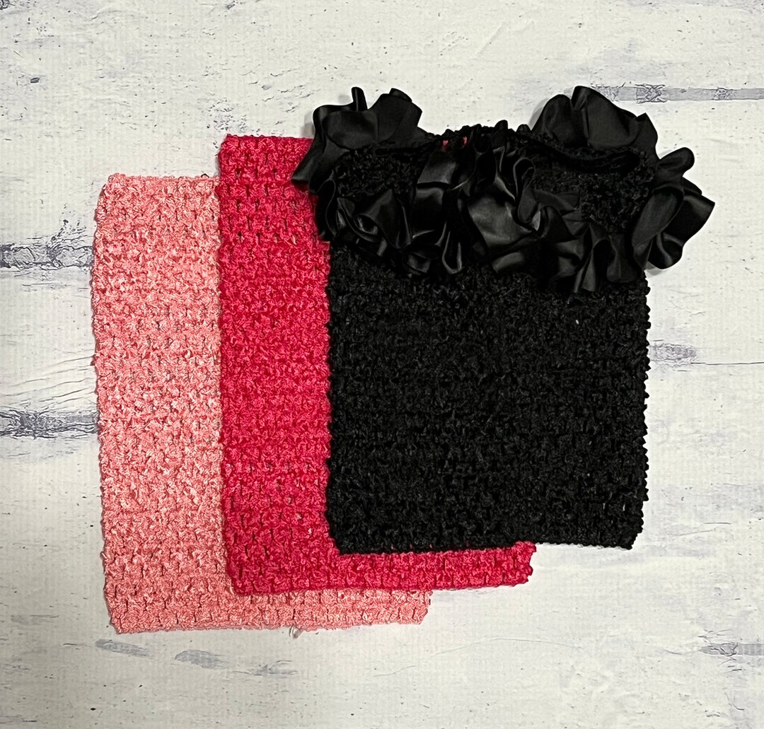 8” Crochet Tutu Top Unlined, Set of 7 Tutu Top , Clearance Tutu Top - Etsy