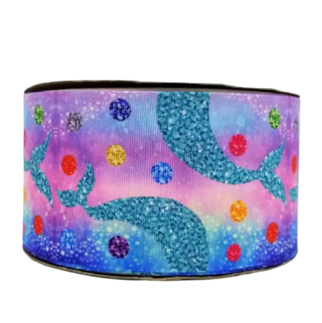 1 1/2” 7/8” Mermaid Tail Grosgrain Ribbon , Under the Sea - Etsy