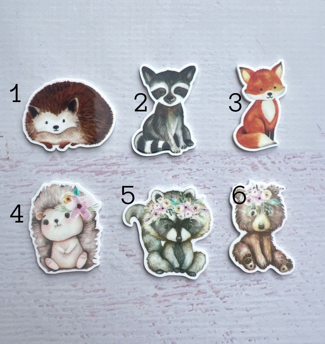 5 Pieces Woodland Planar Resin, Forest Animals Planar Resin ,woodland ...