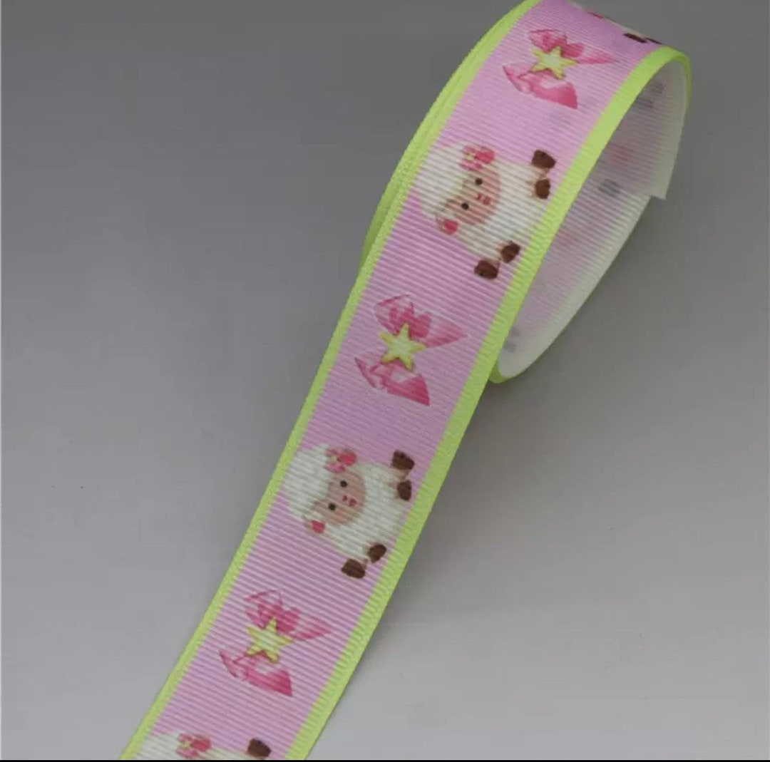 1 1/2 7/8 Pink Sheep Grosgrain Ribbon 3 Yards Sheep - Etsy