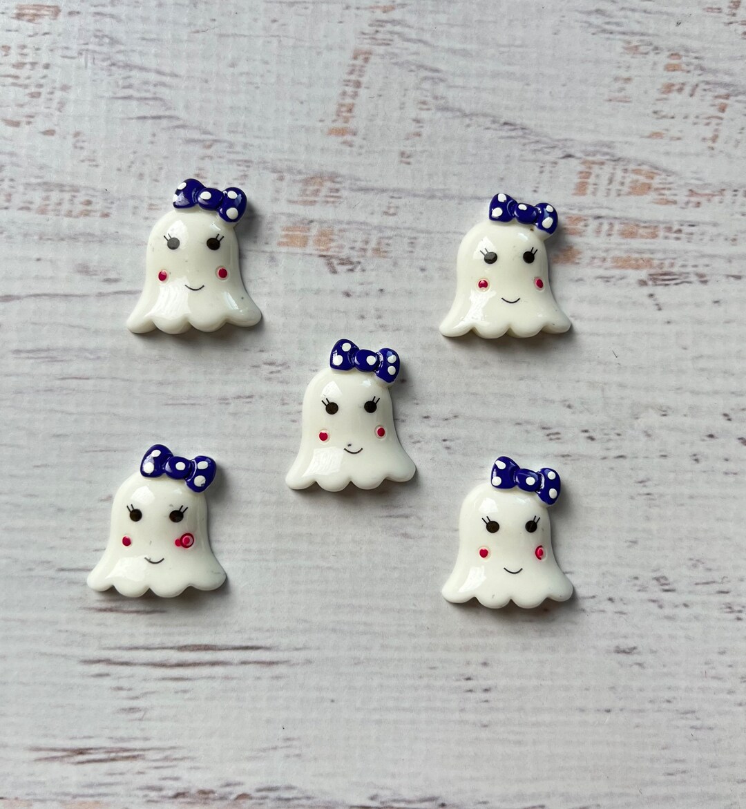 Ghost Halloween Resins, Ghost Resins Flatback ,ghost Cabochons,pumpkin ...