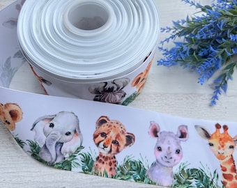 Safari Baby Shower Ribbon Safari Baby Shower Supplies Baby - Etsy