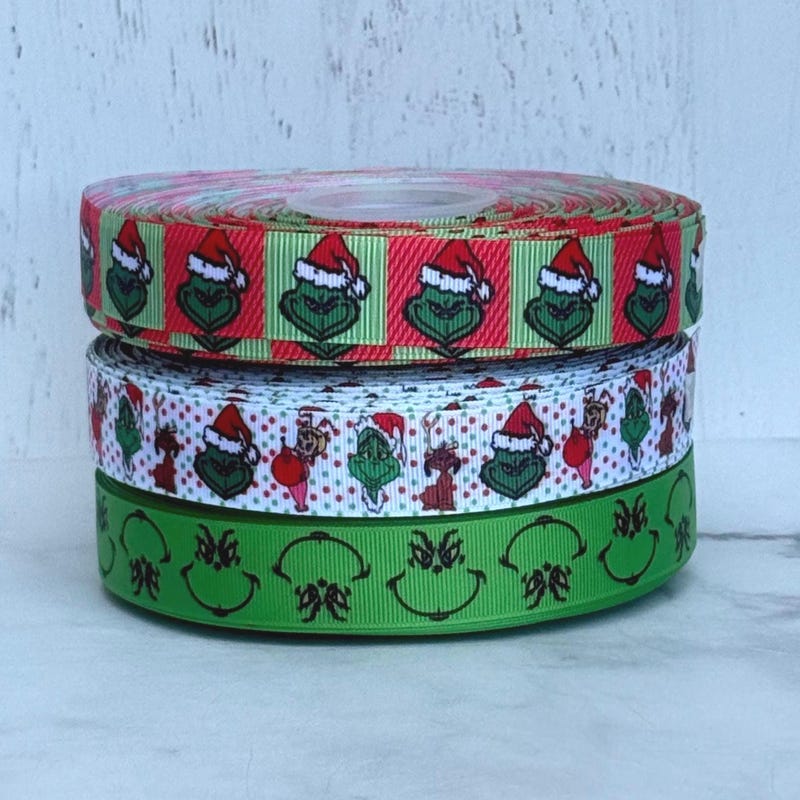 Grinch 5/8 Ribbon - Etsy