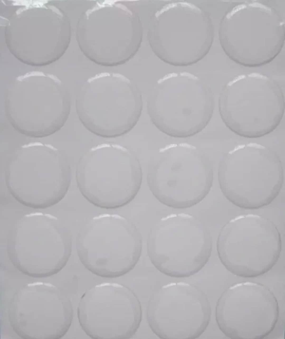 1" 1 1/2”epoxy Dot Bottle Cap Stickers PU ,12 Pcs Clear Round Epoxy ...