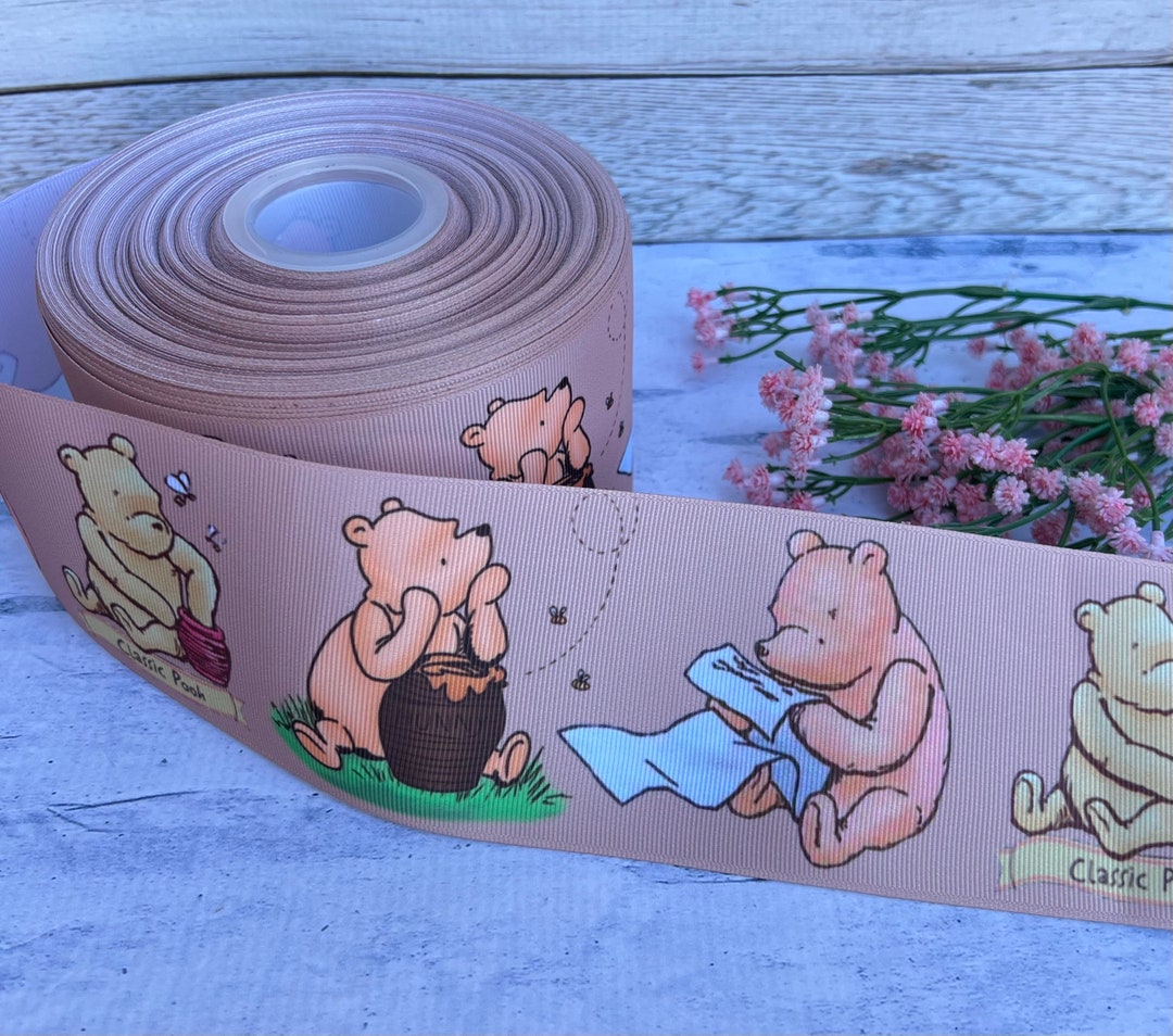 7/8 or 1 1/2 or 3 Classic Pooh Grosgrain Ribbon Classic Winnie the Pooh ...