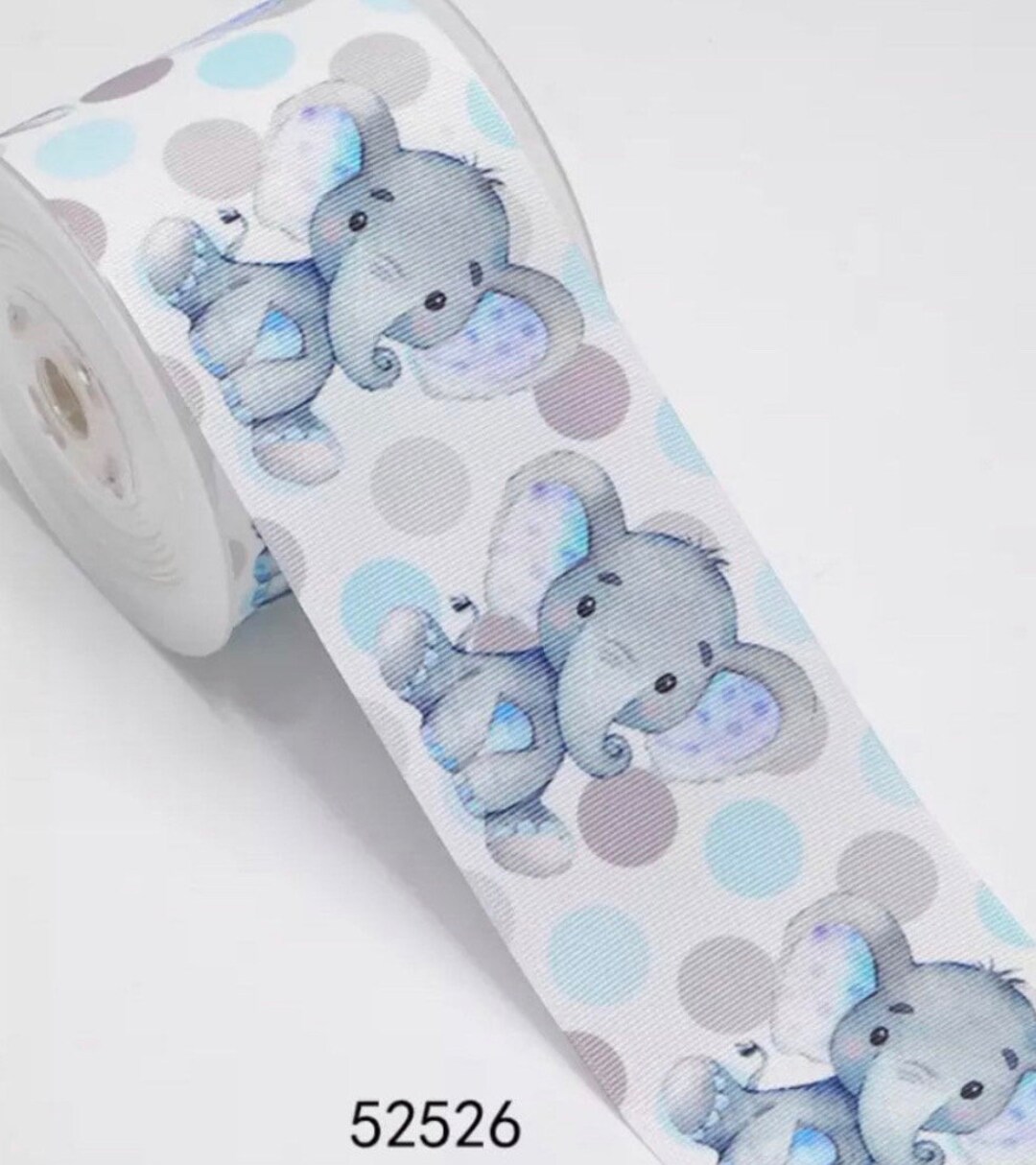 3 Blue Elephant Grosgrain Ribbon Elephant Baby Shower - Etsy