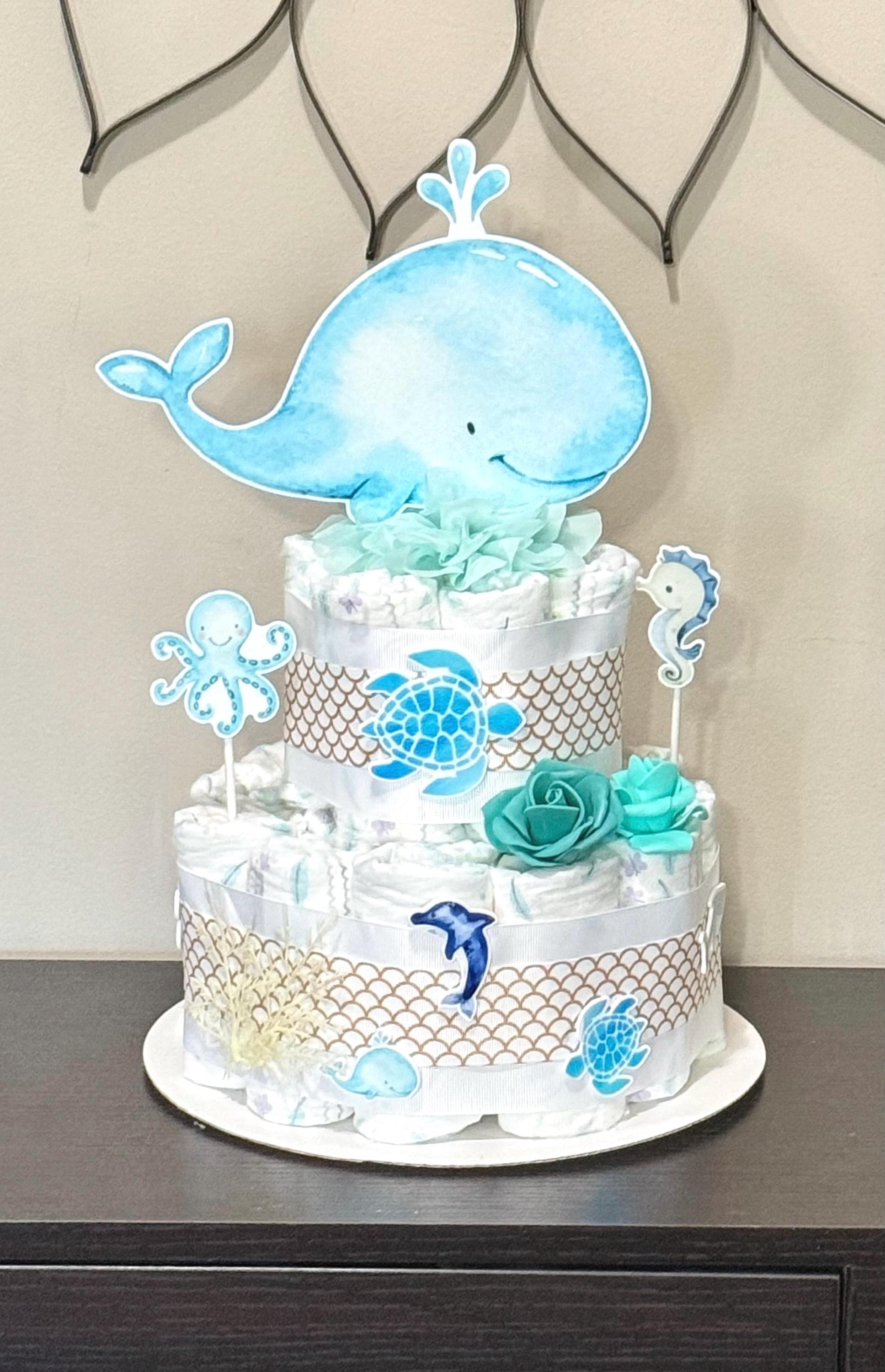 Under the Sea Diaper Cake , Under the Sea Gender Neutral Baby Shower ...