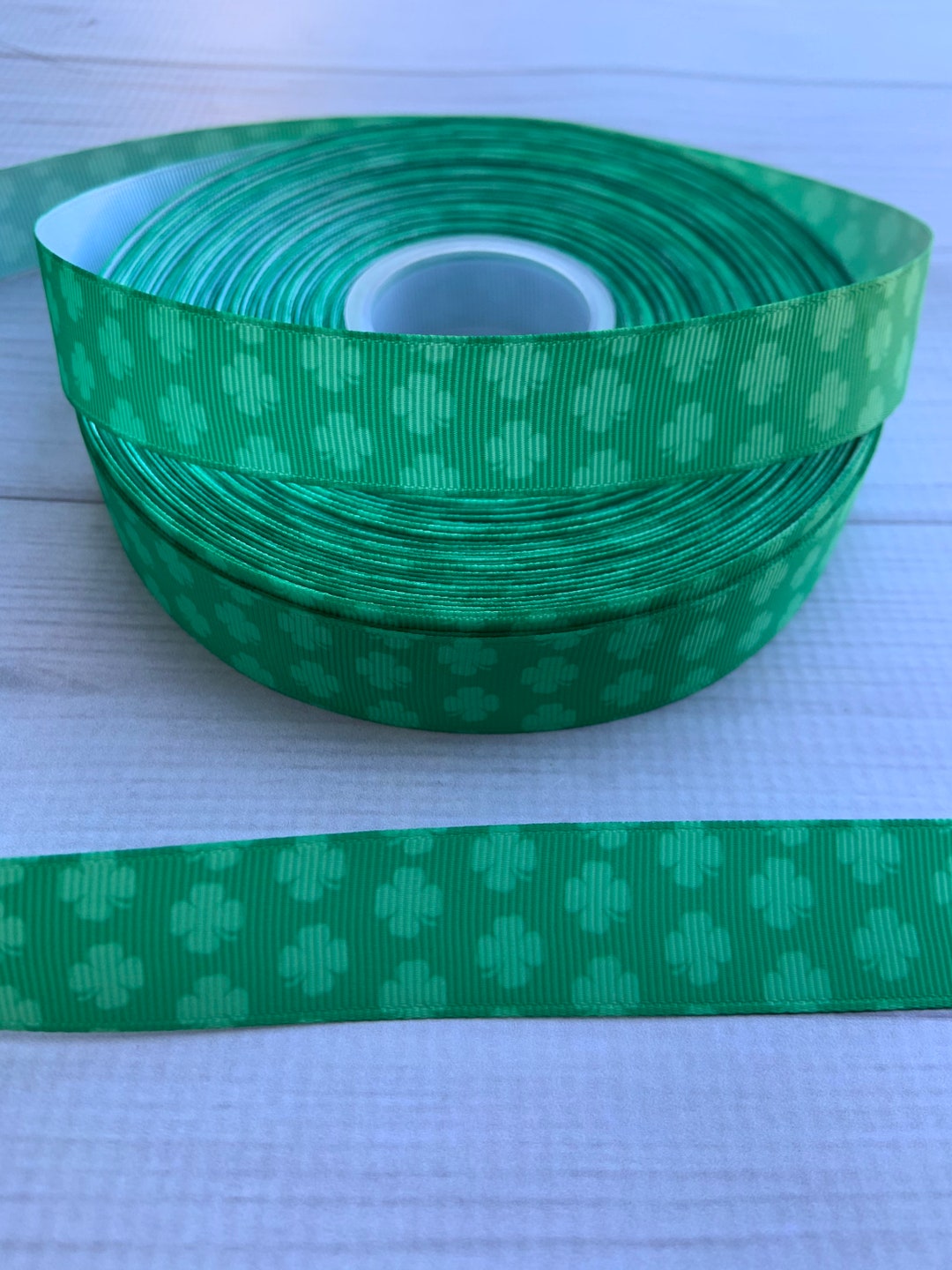 7/8” St Patrick's Day Grosgrain Ribbon ,3 Yards St Patrick Shamrock ...