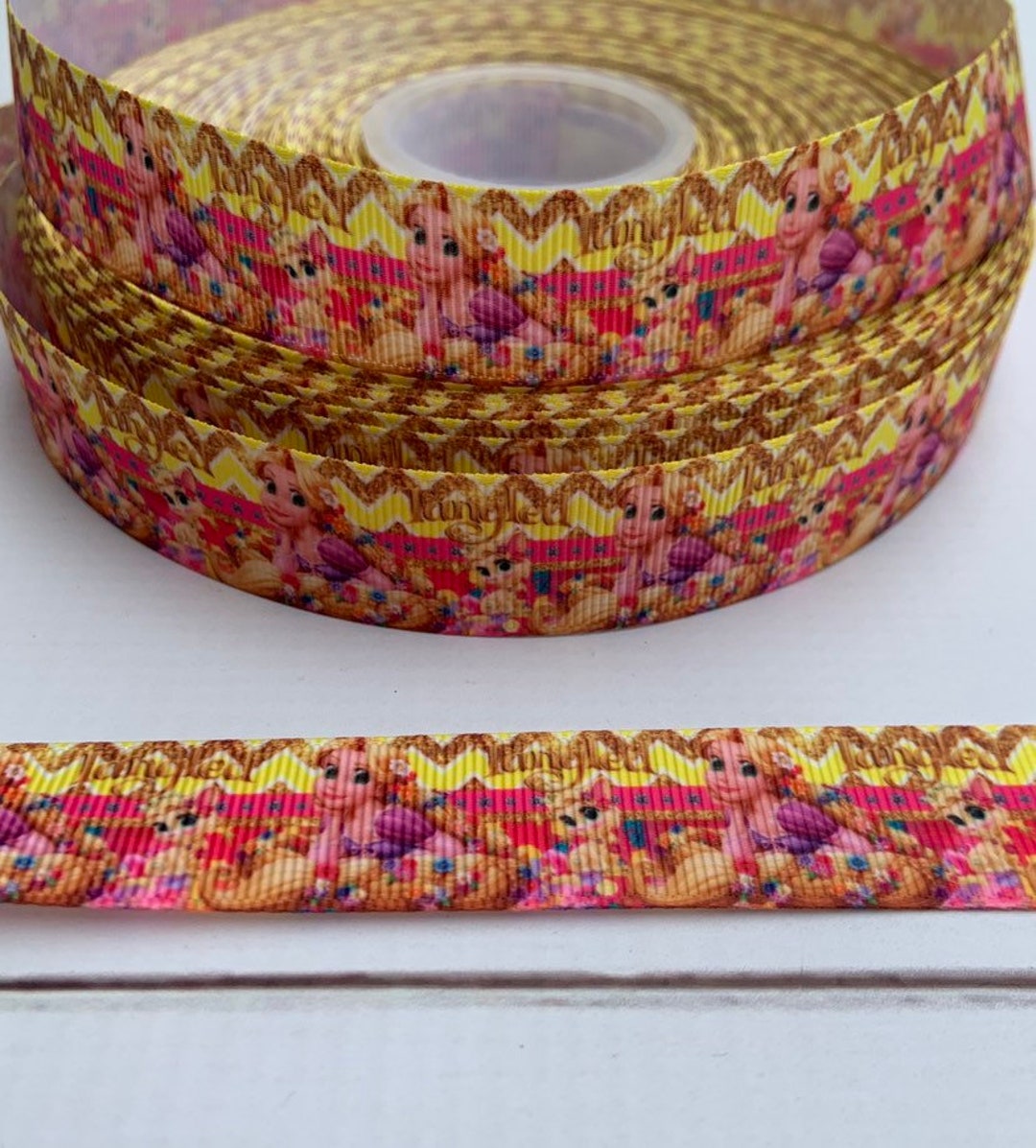 7/8" Rapunzel Grosgrain Ribbon DIY Hair Bow ,rapunzel Ribbon - Etsy