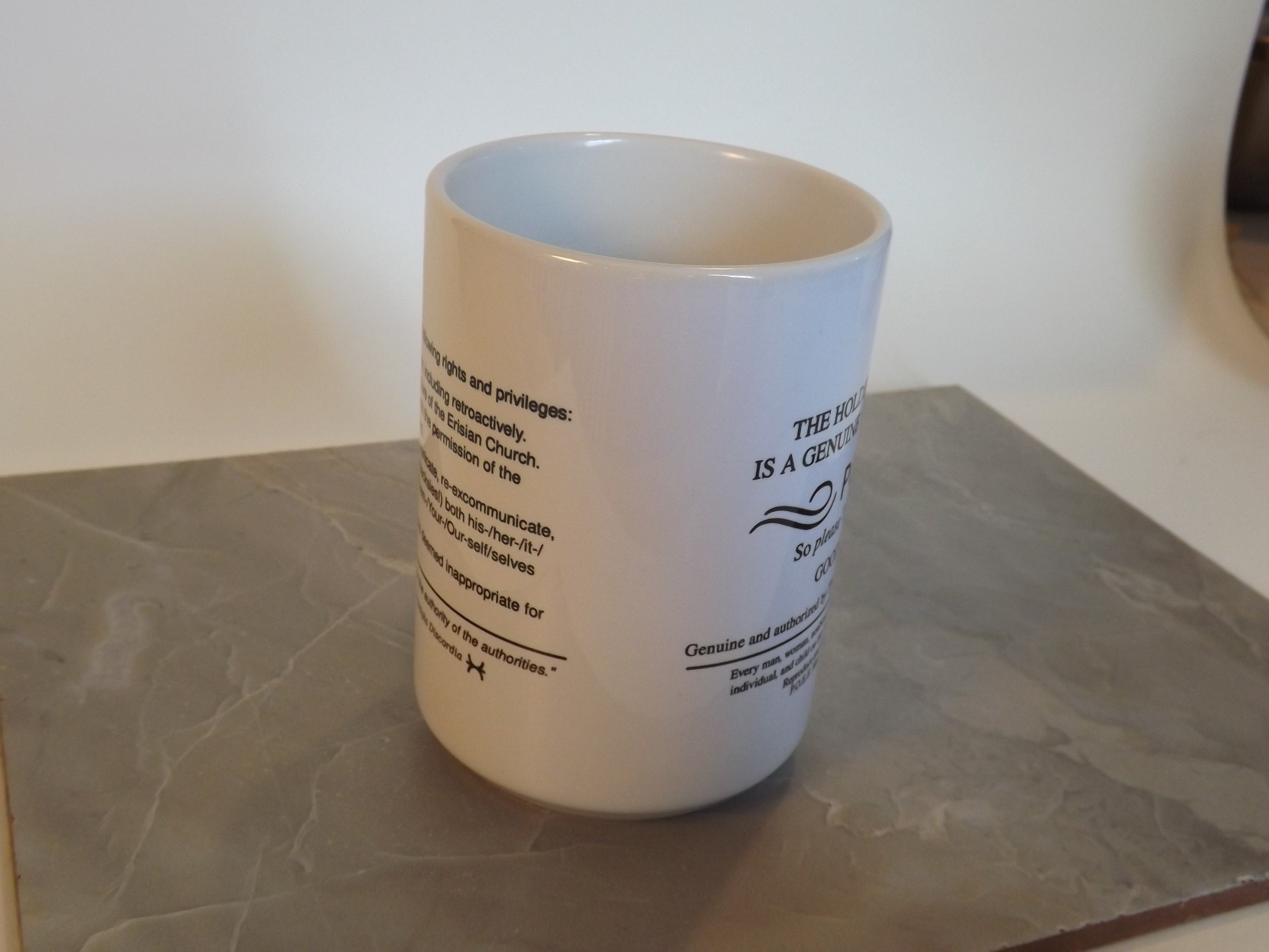 Discordian Pope Mug 15 Oz Mug Pope Card Discordian - Etsy