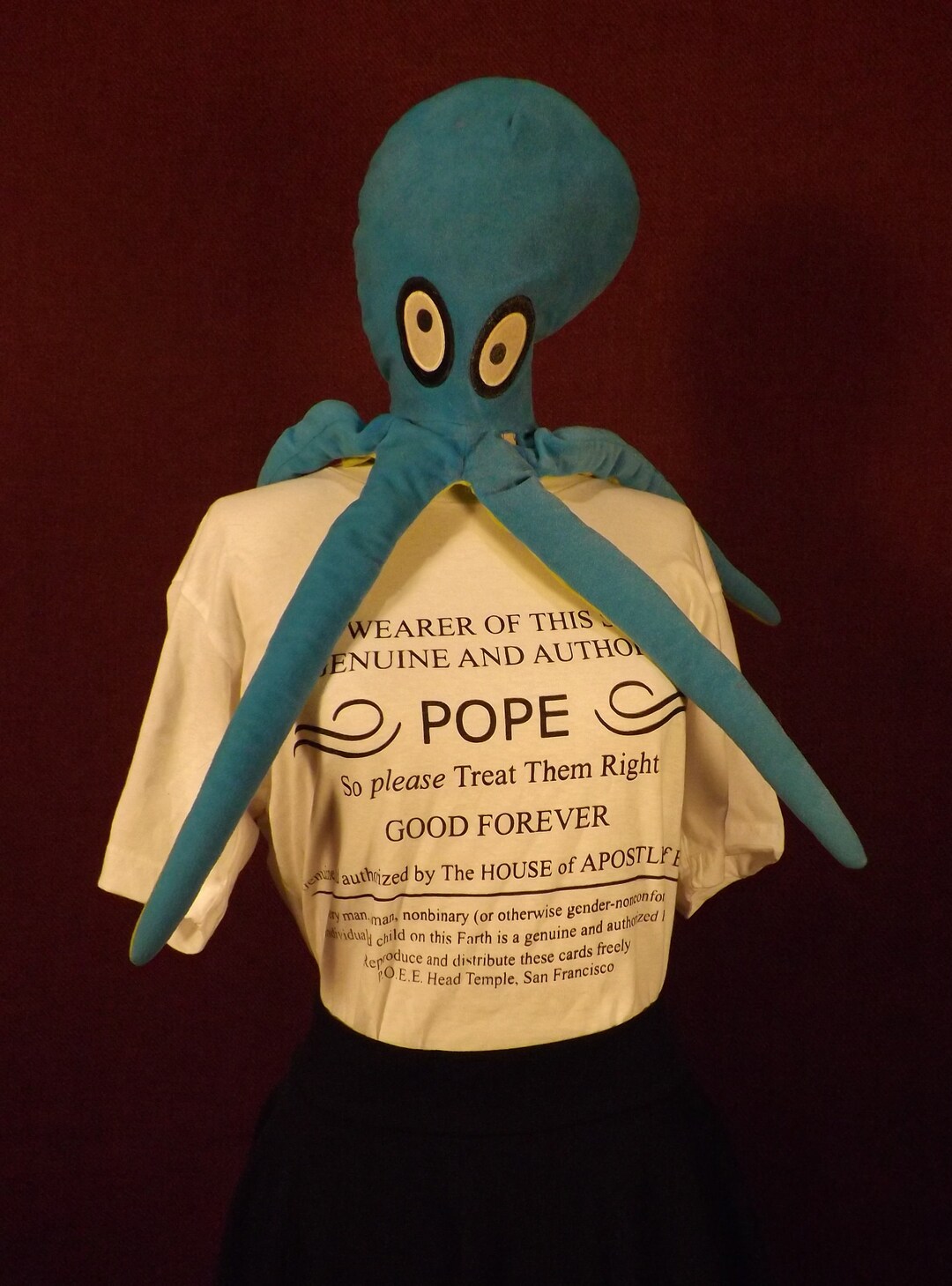 Discordian Pope T-shirt,pope Card T-shirt,discordian T-shirt,fnord T ...