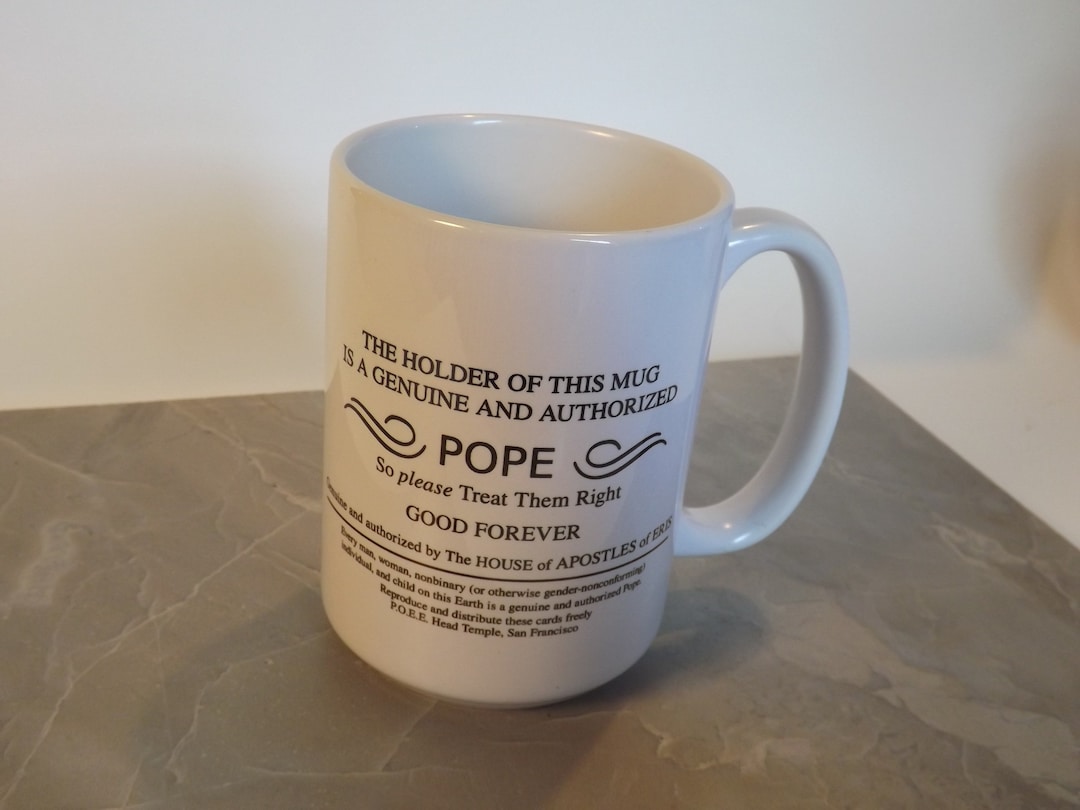 Discordian Pope Mug 15 Oz Mug Pope Card Discordian - Etsy
