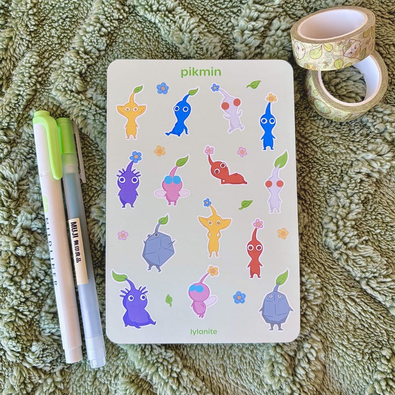 Pikmin Stickers Pack - Etsy