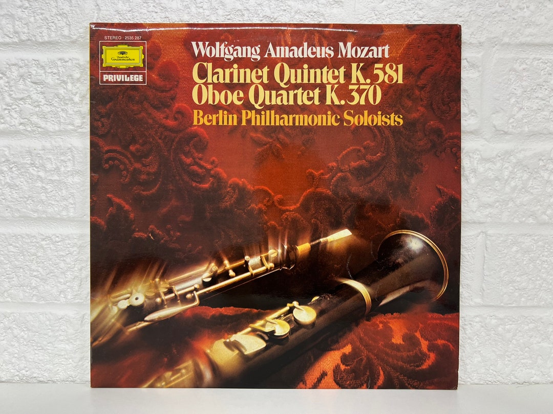 Wolfgang Amadeus Mozart Clarinet Quintet K581 & Oboe Quartet K370 Album ...