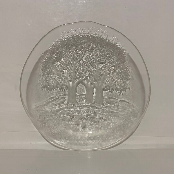 Crystal Glass Plate - Etsy