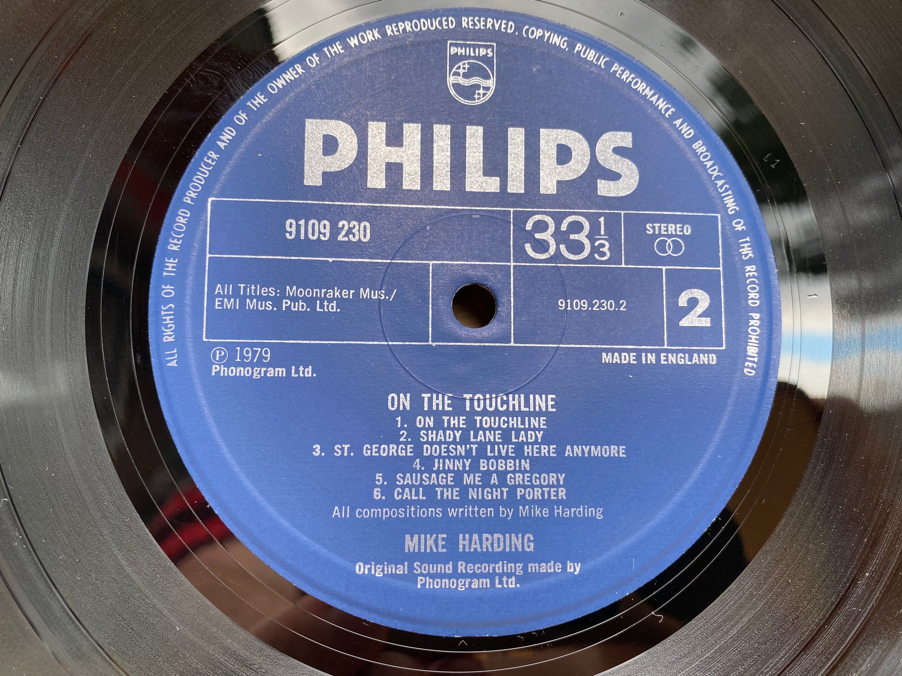 Vintage Music Mike Harding On The Touchline Genre Folk Country | Etsy