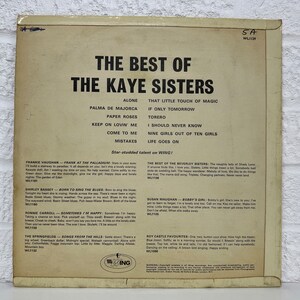The Best of the Kaye Sisters Album Genre Pop Vinyl 12” LP Record Gifts ...