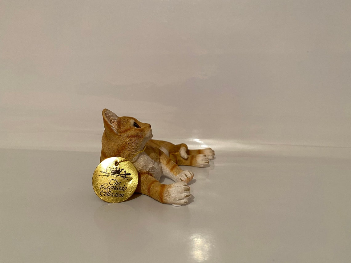 Vintage Cat Feline By Leonardo Collection Kitten Animal Figure - Etsy ...