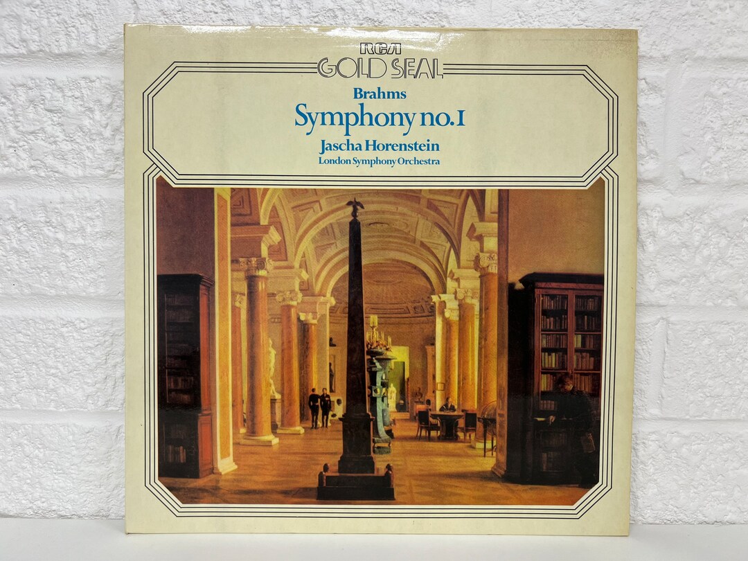 Brahms Symphony No 1 Album Jascha Horenstein Genre Classical Vinyl 12 LP Record Gifts Vintage ...