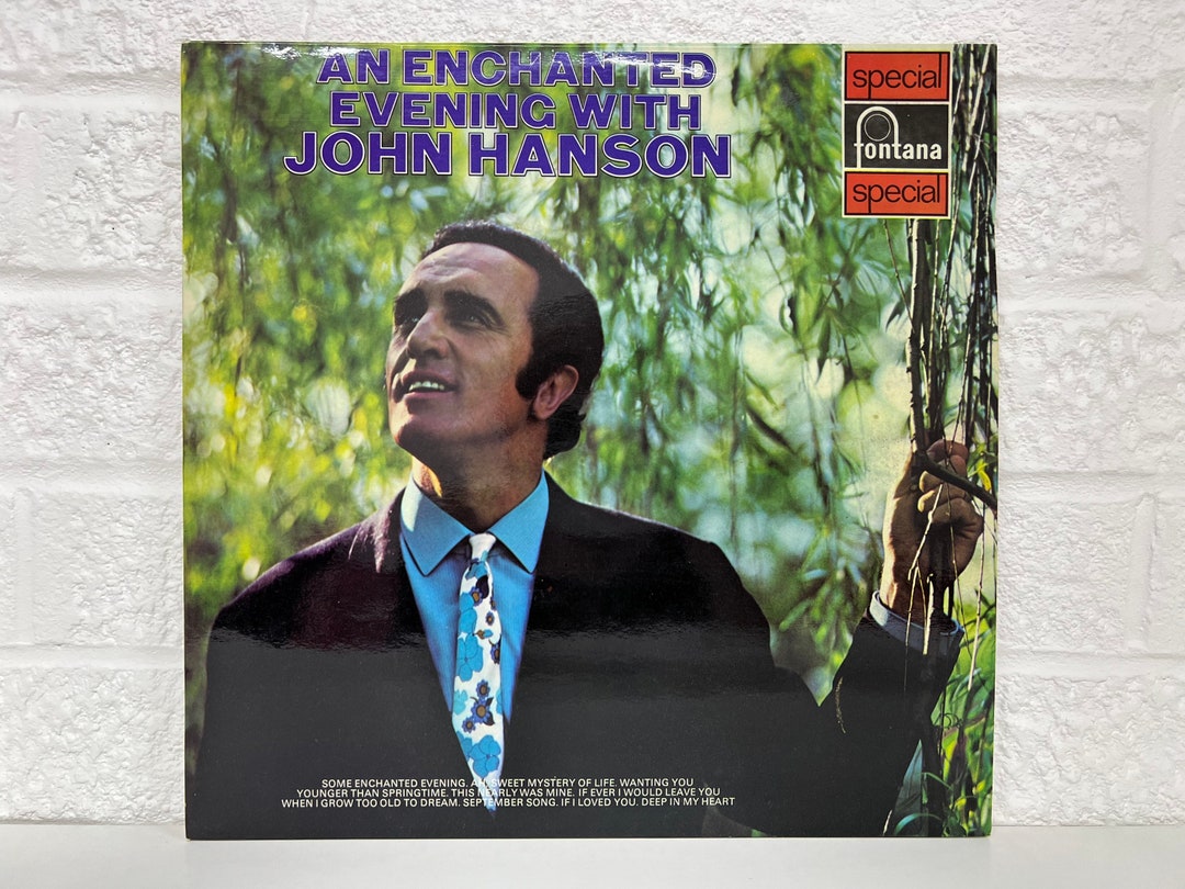 An Enchanted Evening With John Hanson Album Genre Jazz Pop Vinyl 12” LP Record Gifts Vintage ...