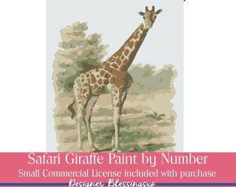 Giraffe Paint by Number - Etsy