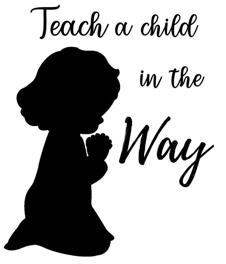 Silhouette Praying Girl SVG Praying Hands Clipart Baptism - Etsy Canada