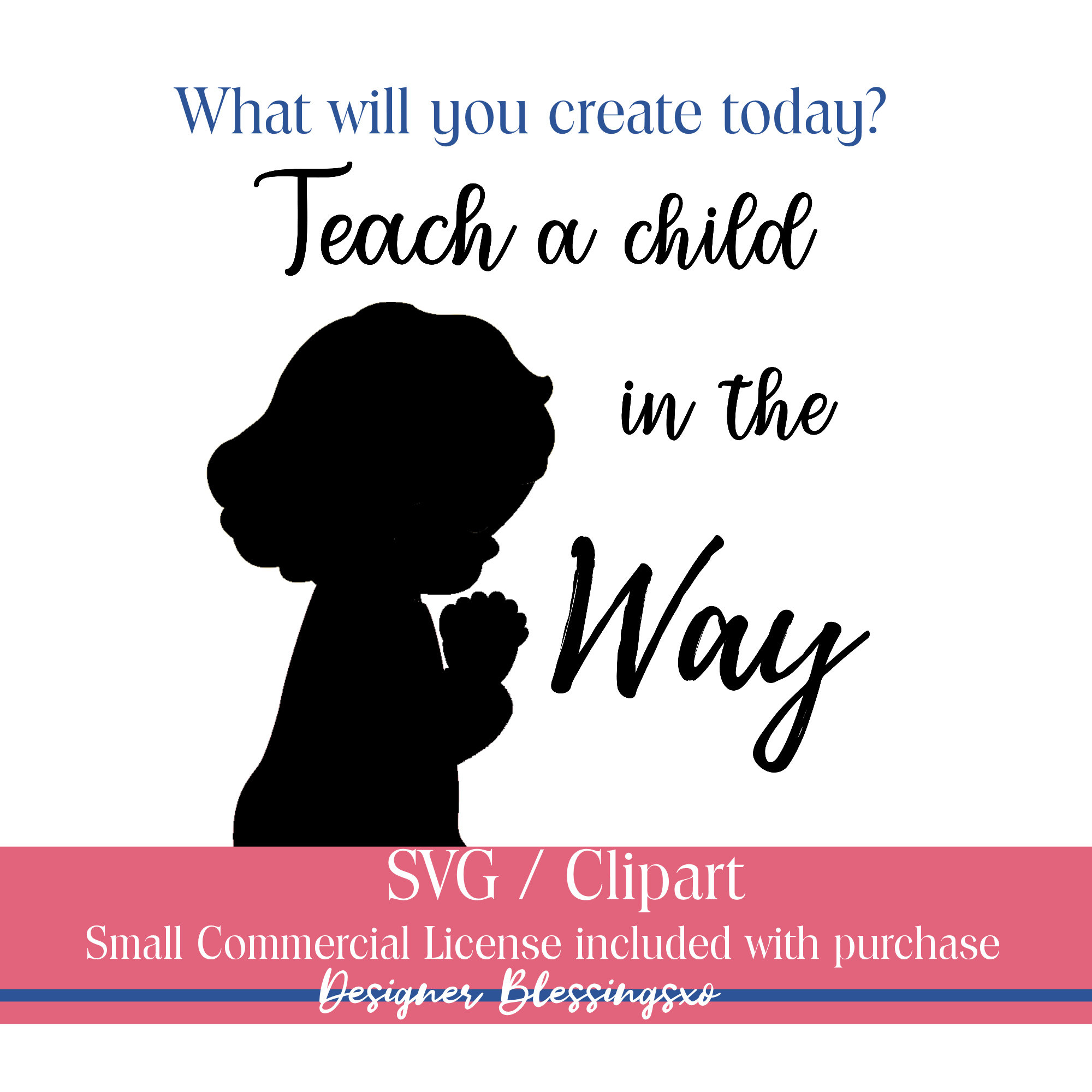 Silhouette Praying Girl SVG Praying Hands Clipart Baptism - Etsy Canada