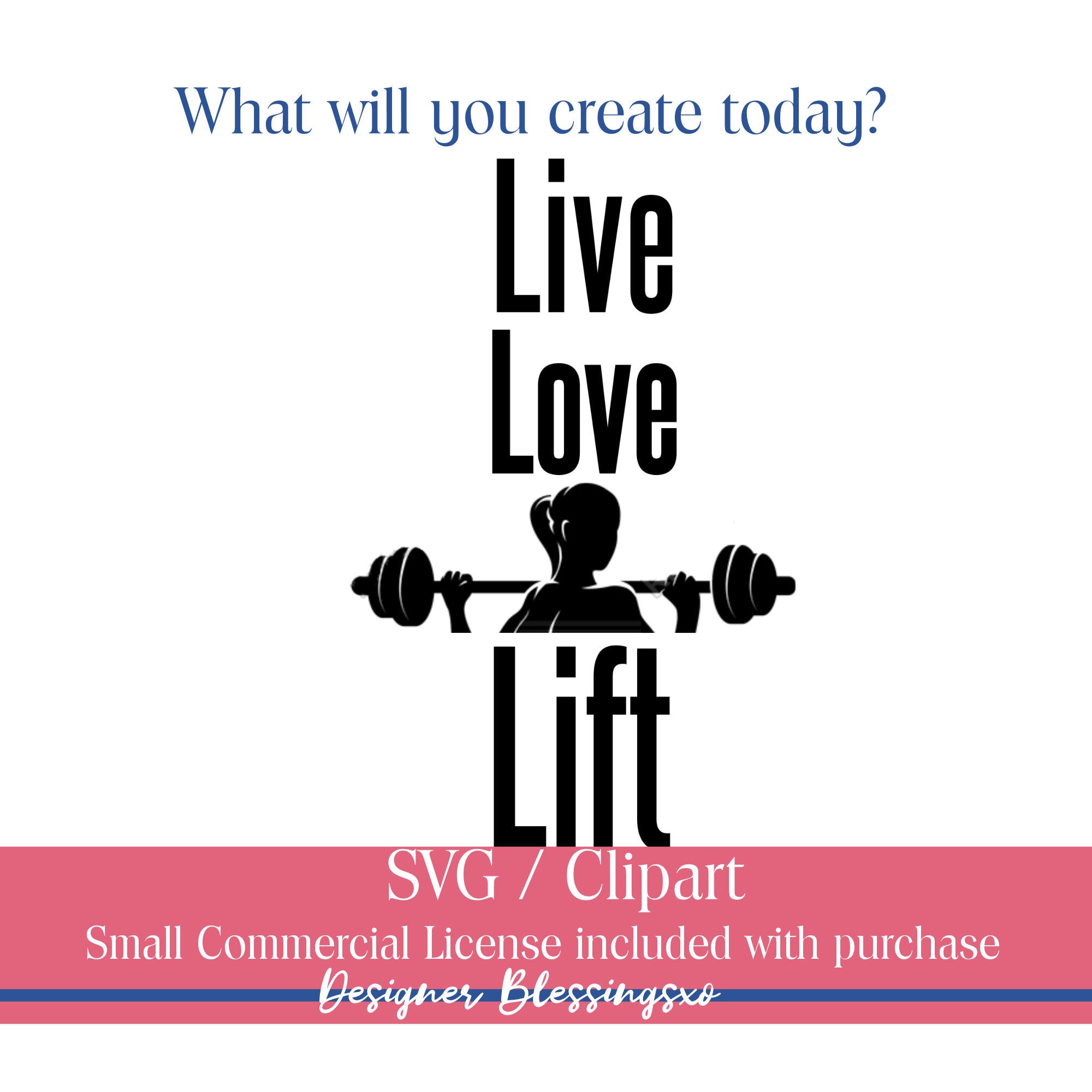 Live Love Lift Svg, Barbell Svg, Weightlifting Svg, Crossfit Svg, Gym ...