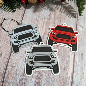 3 Piece Toyota Tacoma Ornament Gift Set Christmas Ornaments for Car ...
