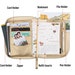 A6 Zippered Planner Case and Journal With Cotton PU Leather Cover and ...