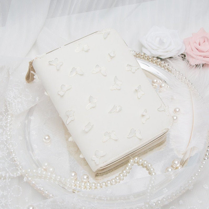A6 Zippered Planner Case and Journal With Cotton + PU Leather Cover and ...