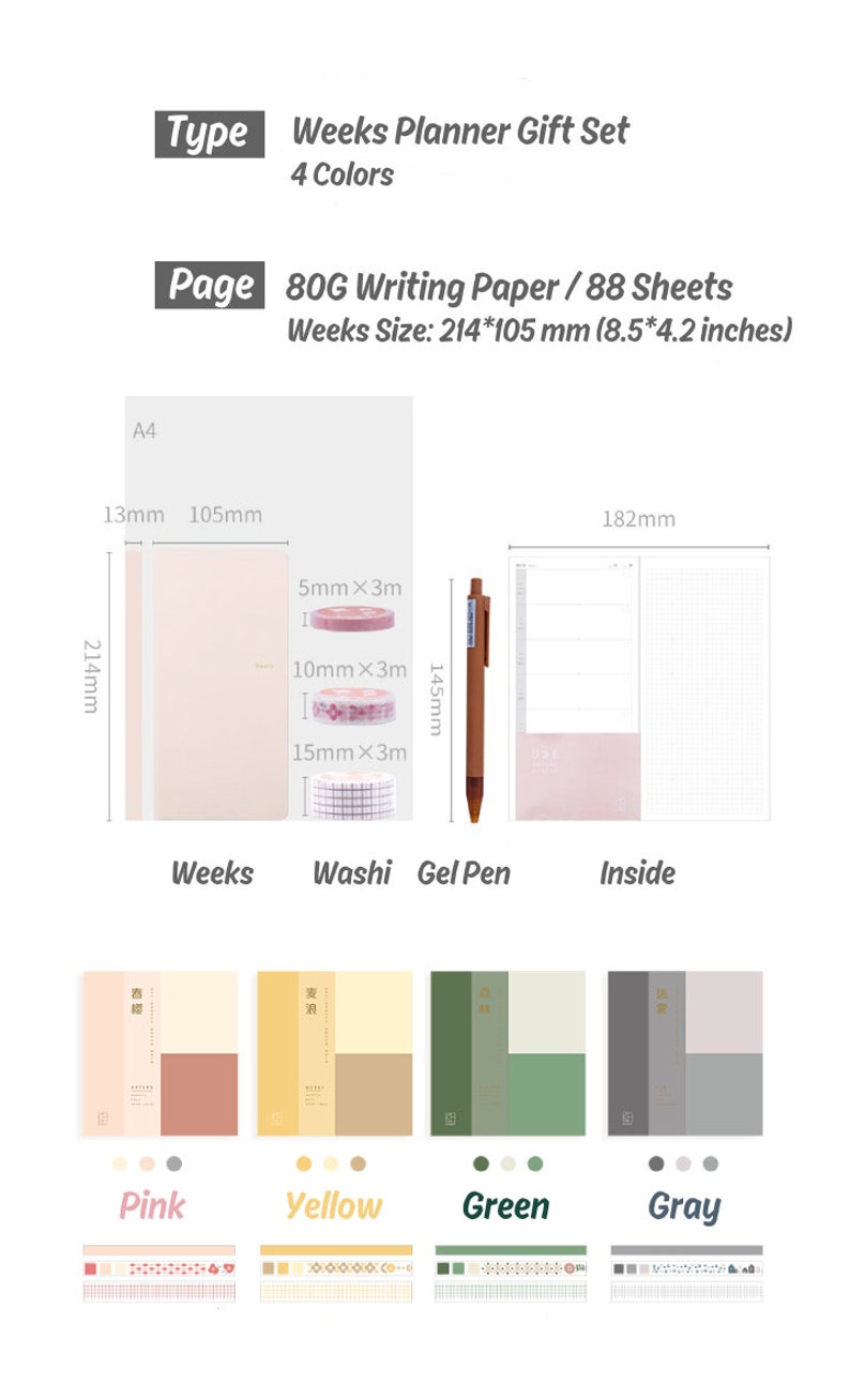 Hobonichi Techo Style 2022 Weeks Kit weekly Planner Weeks - Etsy