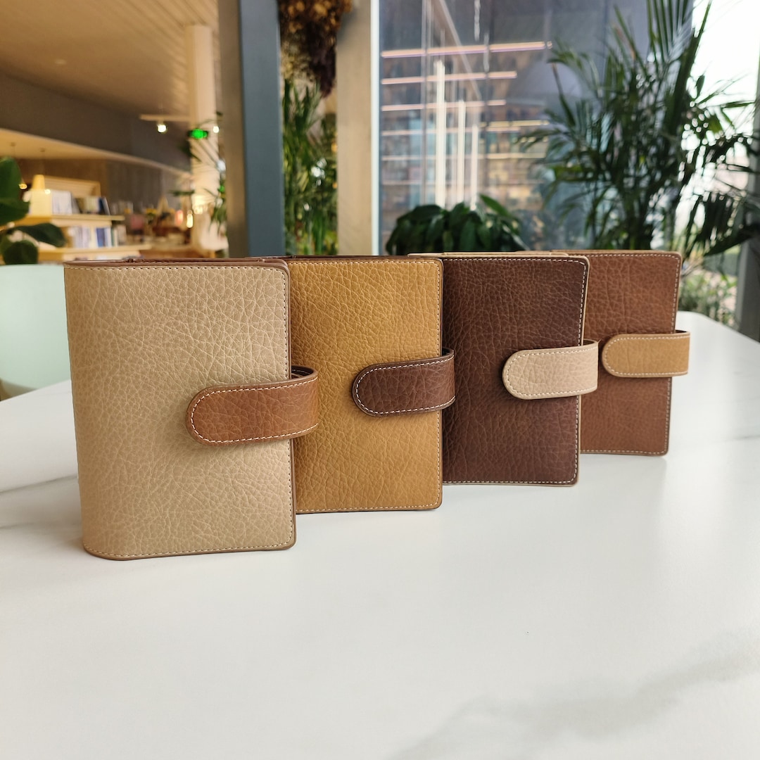 A7 Binder Planner Notebook Journal Agenda Diary Faux Leather Soft Cover ...