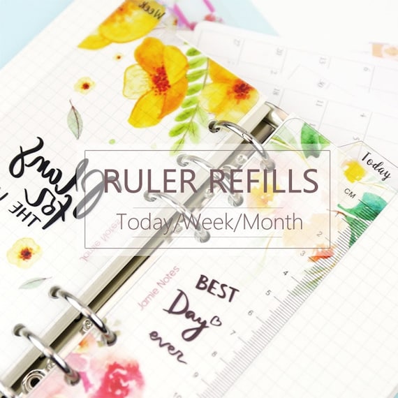 Today Week Month Ruler A5 A6 Refills Index Divider for Planner | Etsy