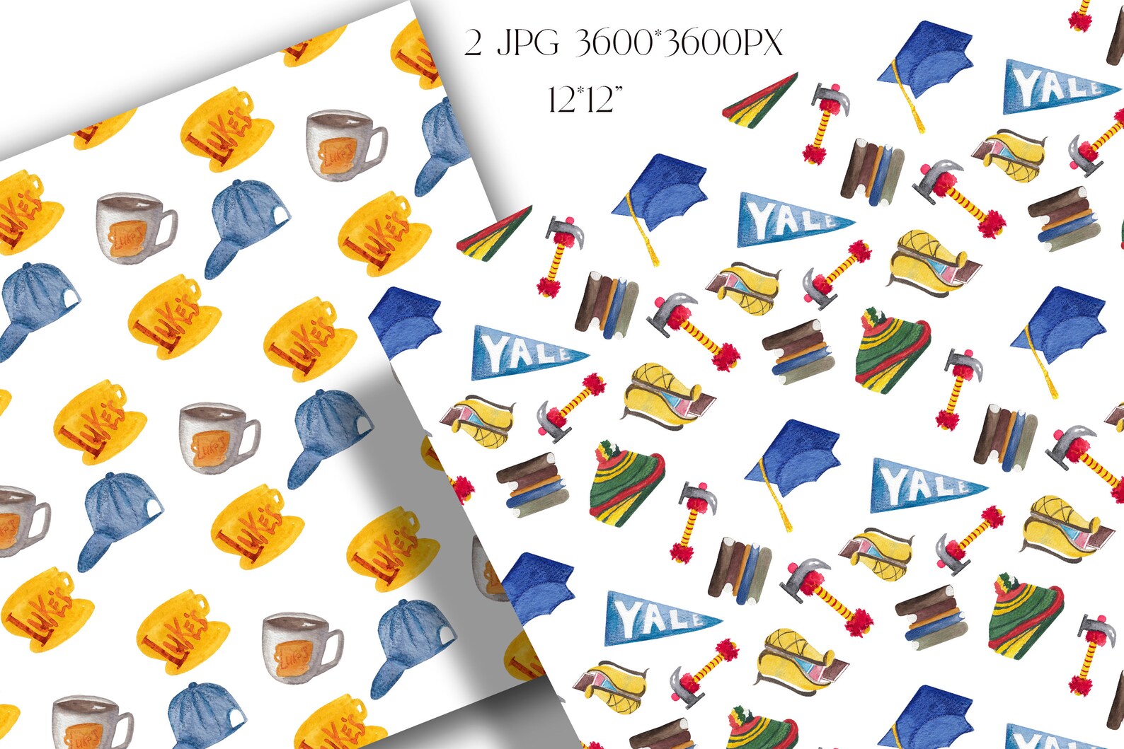 Gilmore Girls Clipart Gilmore Seamless Pattern Digital Paper Etsy